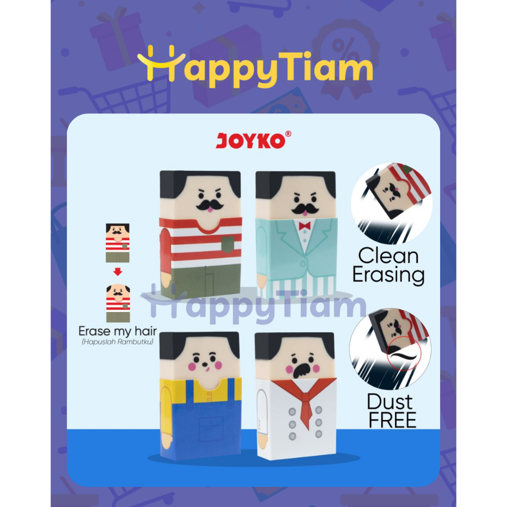 Jual ERASER ER-125 MAN IN COSTUME JOYKO ~ PENGHAPUS KARET ELASTIS KARAKTER Pcs | Shopee Indonesia