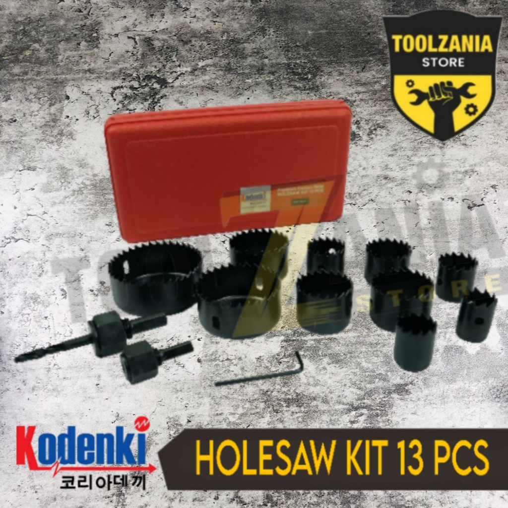 Jual Holesaw hole saw kit set 13 pcs mata bor kayu pipa hidroponik ...