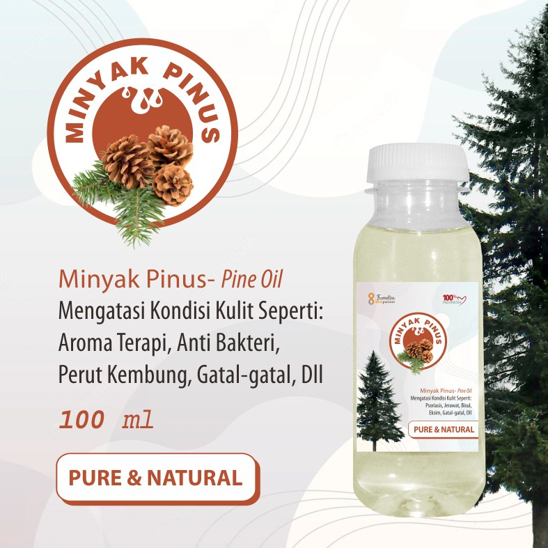 Jual Minyak Pinus Murni - Pine Oil Putih kuning Kemasan Botol 100ml ...