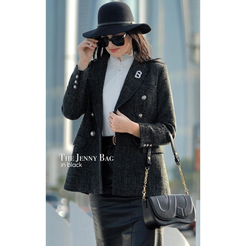 Jual (SOLD) Buttonscarves Jenny Bag Black | Shopee Indonesia