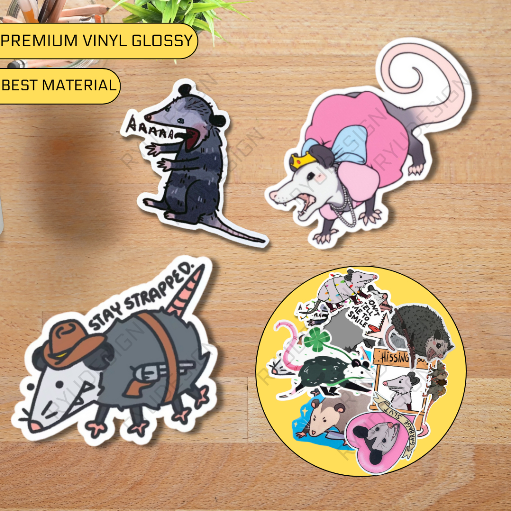 Jual Stiker Tikus Marah Sticker Mouse Possum VOL 1 Vinyl Glossy Tikus ...