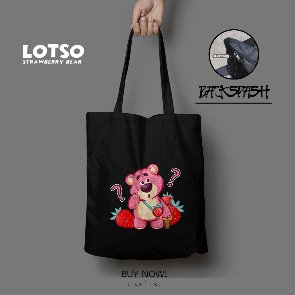 Jual Totebag Lotso THD - Lotso - Tas selempang Lotso - Lotso Miniso ...