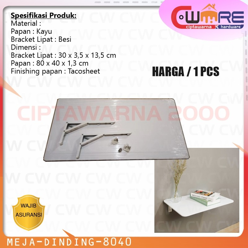 Jual Meja siku lipat dinding meja tempel braket besi engsel meja laptop ...