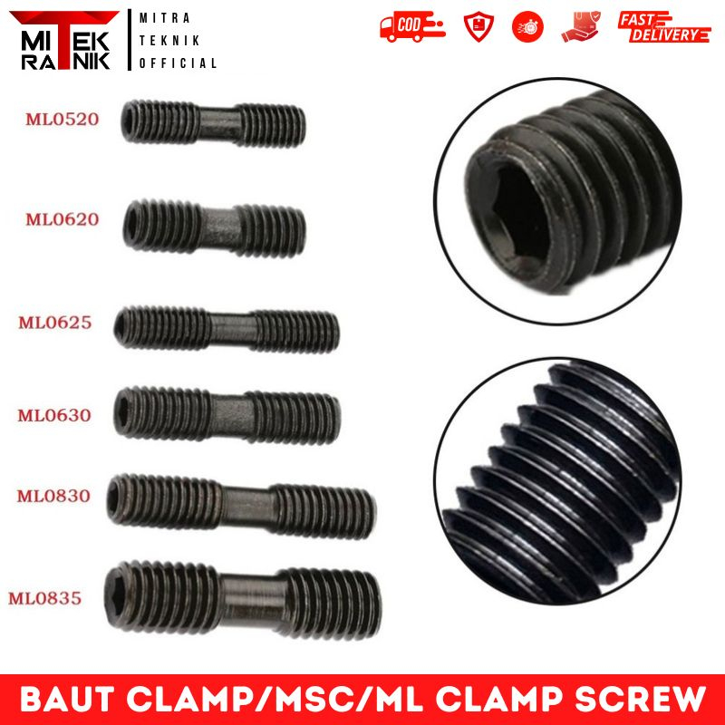 Jual Baut Clamp Model MS ML520 ML620 ML625 ML630 Baut Holder Bubut ...