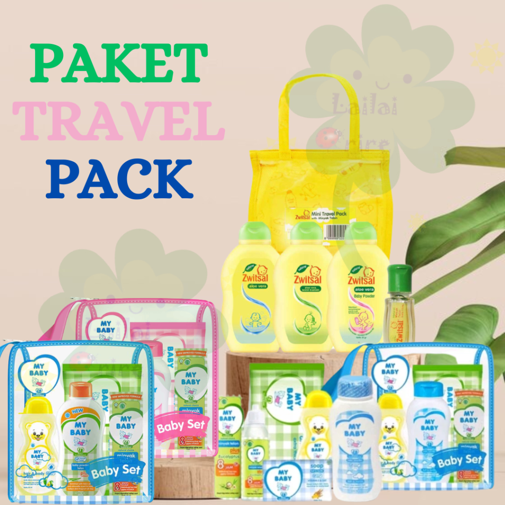 Jual ZWITSAL / MY BABY Perlengkapan Mandi Bayi Mini Travel Pack Gift ...