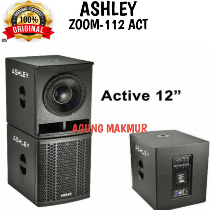 Jual Subwoofer Aktif Ashley ZOOM-112ACT Original 12 inch - Subwoofer ...
