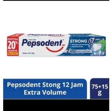 Jual pepsodent strong 75+15gr | Shopee Indonesia