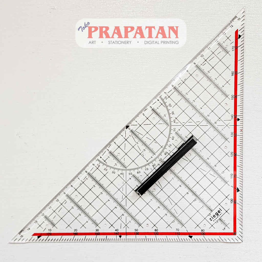 Jual Ziegel Penggaris Segitiga No.819430 | Triangle Ruler | Shopee ...