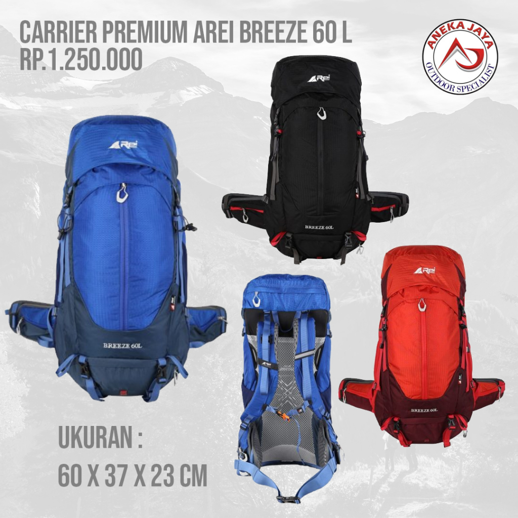 Jual CARRIER AREI BREEZE 60 LITER | Shopee Indonesia