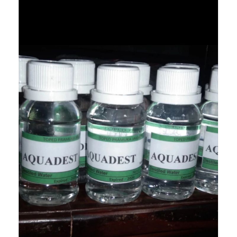 Jual aquadest isi 100ml | Shopee Indonesia
