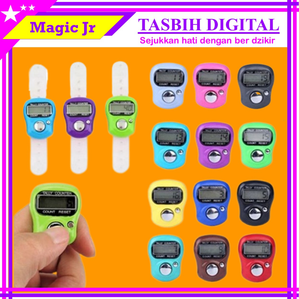 Jual Tasbih Digital elektrik mini penghitung dzikir Tasbih Jari Counter ...