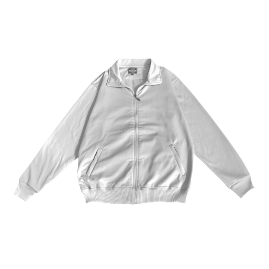 Jual Jaket Tracktop Polos Casual Original Sport Pria Wanita Putih ...