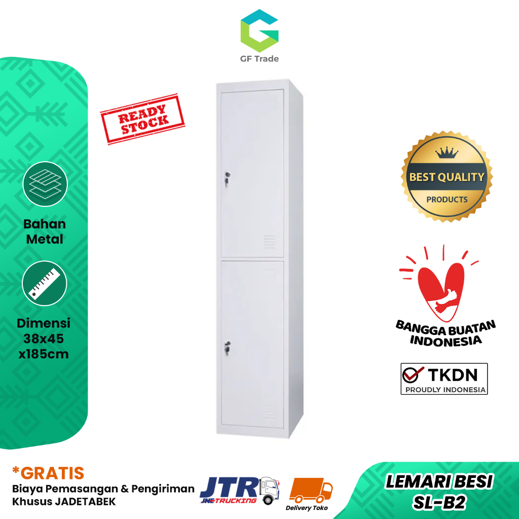 Jual Loker Besi 2 Pintu Steel Locker 2 Doors SFC SL B2 (Baru) | Shopee ...
