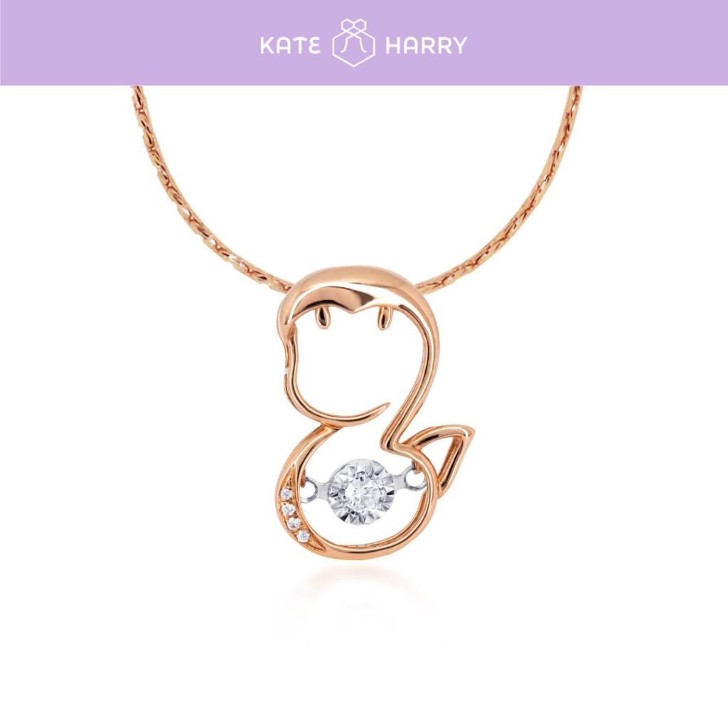 Jual Kate Harry Jewellery - Liontin Anak Berlian Eropa Emas Rose Gold ...