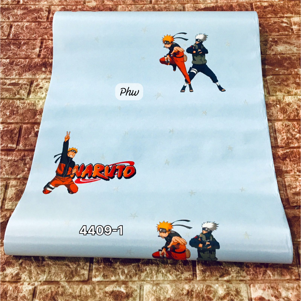 Jual WALLPAPER DINDING KARAKTER ANAK COWO NARUTO BIRU SALE YORK ...
