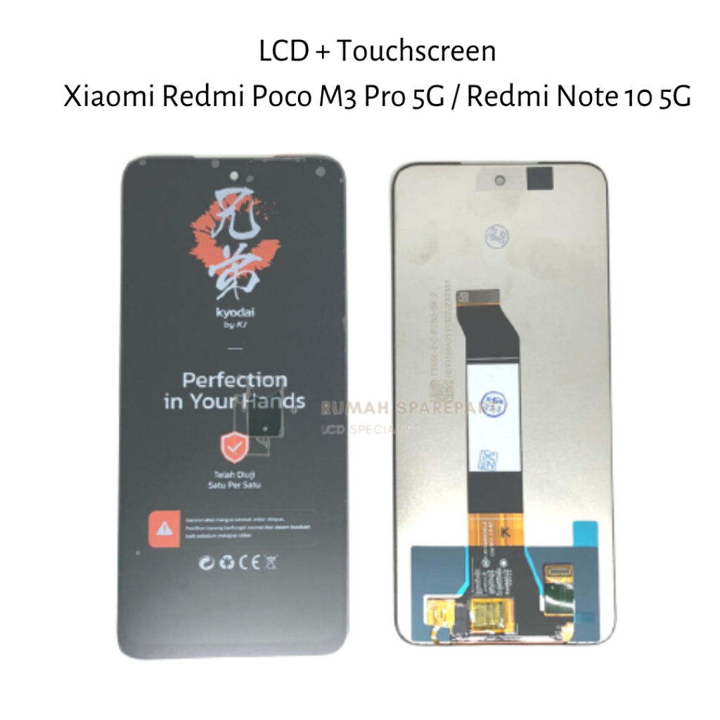 Jual LCD + Touchscreen Poco M3 Pro 5G/ Redmi Note 10 5G Ori Fullset ...
