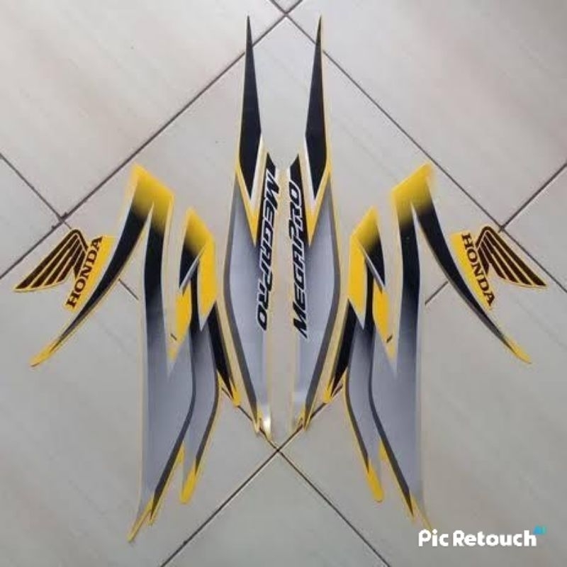 Jual STRIPING STIKER LIS BODY MOTOR HONDA MEGAPRO PRIMUS 2009 KUNING ...