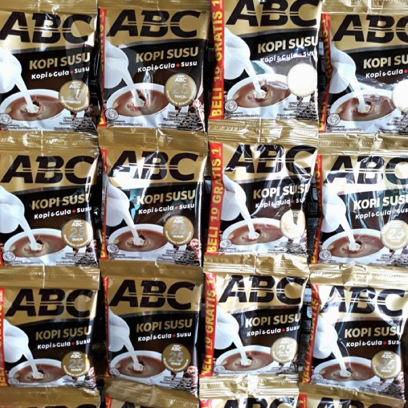 Jual Kopi ABC KOPI SUSU kopi&gula+susu sachet 30gram RENCENG ( ISI 10) | Shopee Indonesia