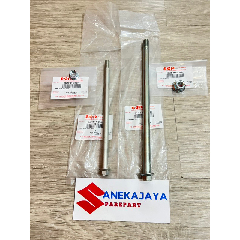 Jual SET AS MUR RODA VELG DEPAN BELAKANG SATRIA 2TAK HIU LUMBA RU ASLI ...