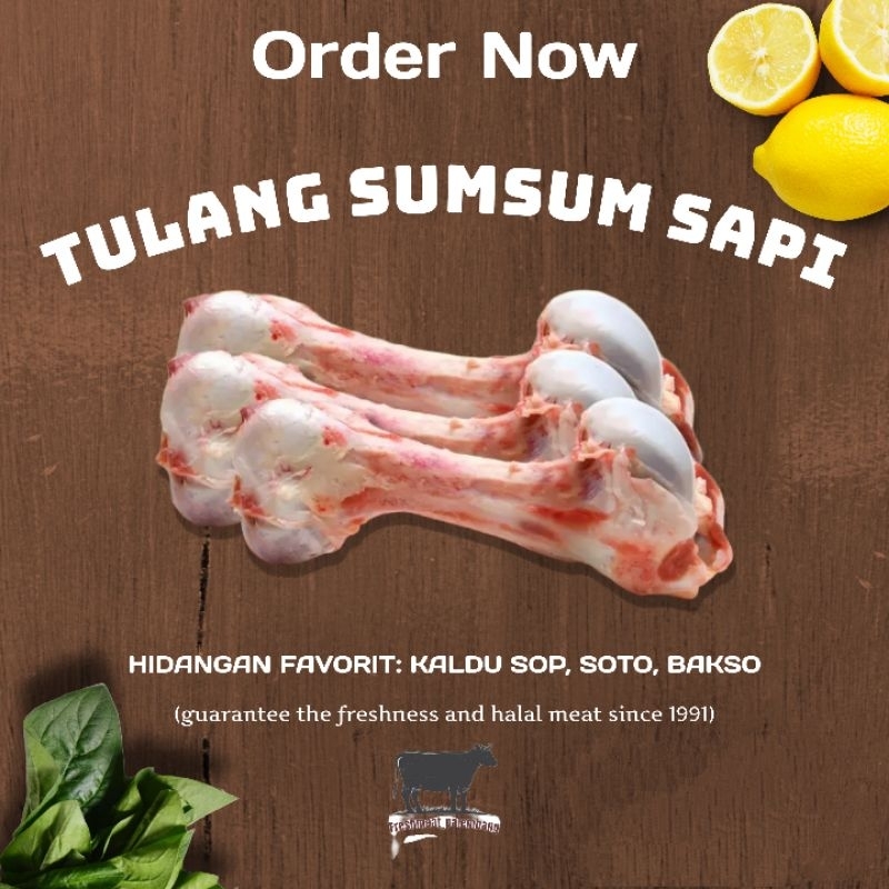 Jual SENGKEL TULANG SUMSUM SAPI FRESH BUKAN FROZEN ( DIJAMIN HALAL ...
