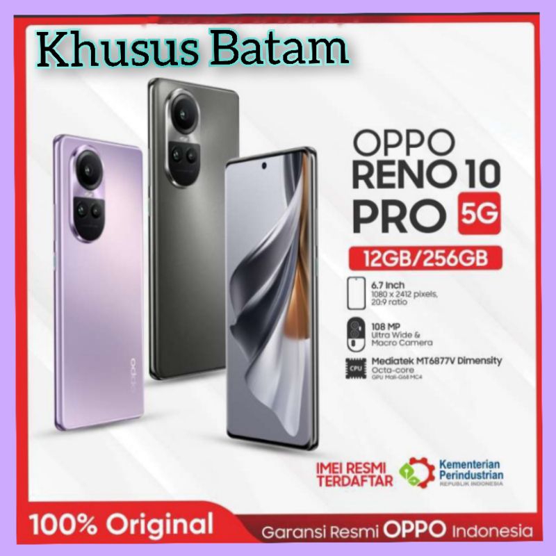 Jual OPPO RENO 10 PRO 5G RAM 12GB/256GB HANDPHONE ANDROID NEW 2023 ...
