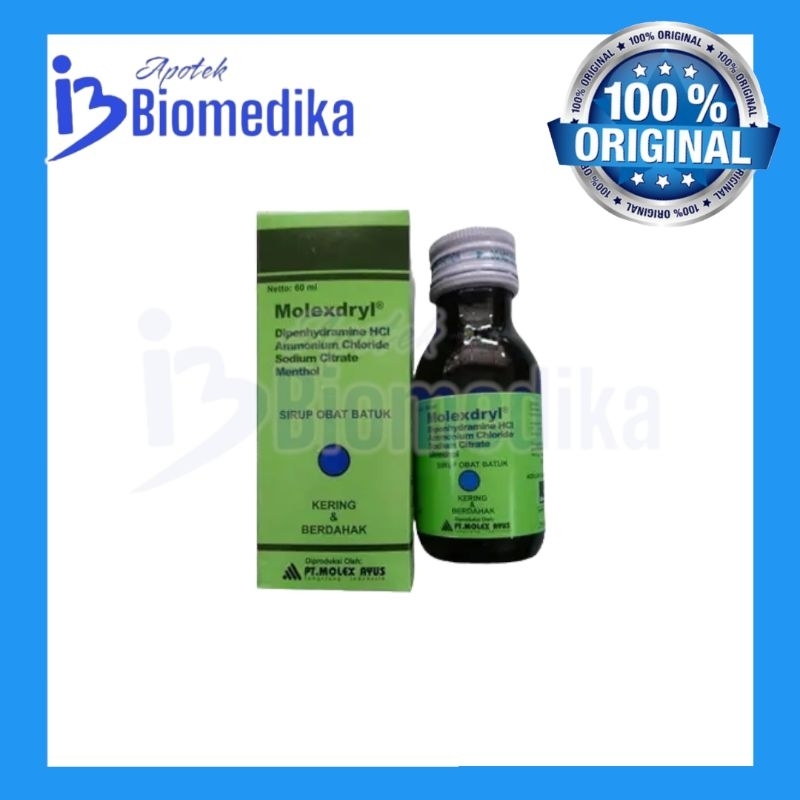 Jual MOLEXDRYL SIRUP 60 ML obat batuk | Shopee Indonesia