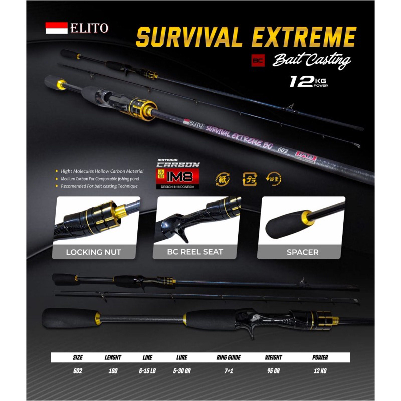 Jual JORAN PANCING ELITO SURVIVAL EXTREME BC 180CM | Shopee Indonesia