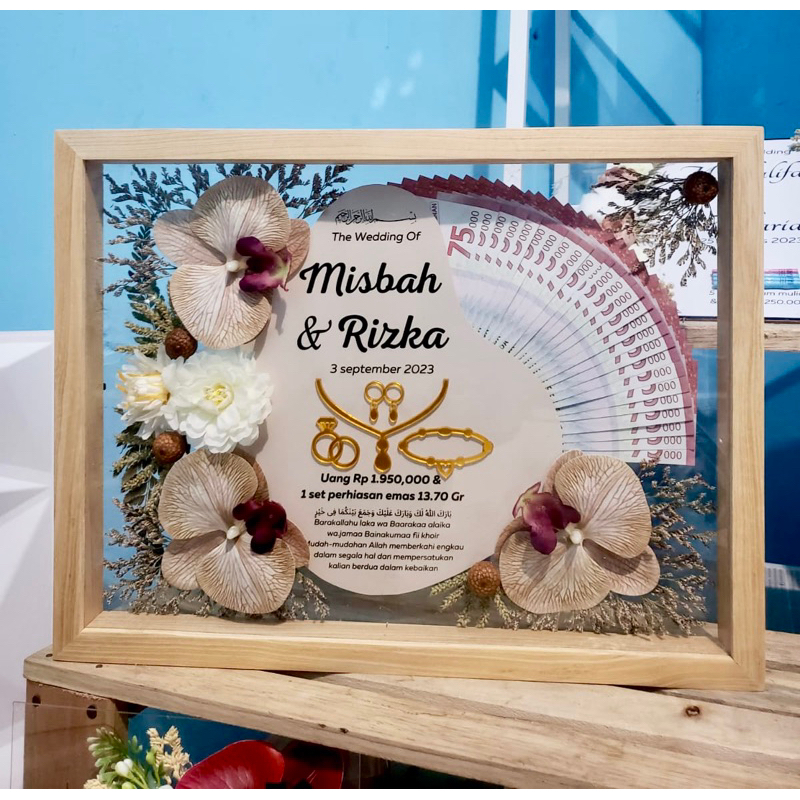 Jual Mahar pernikahan double akrilik 30x40 | Shopee Indonesia