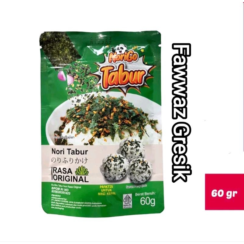 Jual Nori Tabur Rumput Laut Panggang 60gr Halal / Nori Tabur Rumput ...