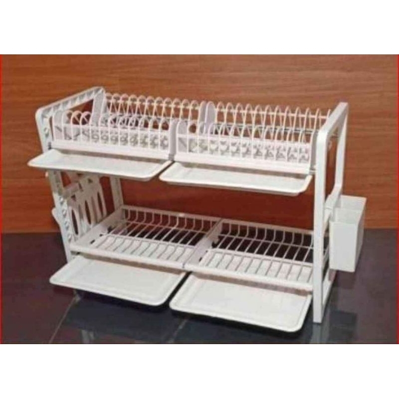 Jual Rak piring Jumbo 2 Tingkat (Rak Fawsline Besar) | Shopee Indonesia