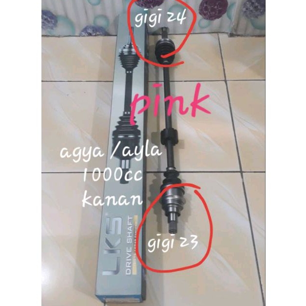 Jual Cv Joint Assy Drive Shaft As Roda Komplit As Tarik Agya Ayla 1000cc Kanan | Shopee Indonesia