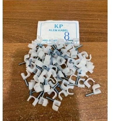 Jual klem wayar listrik no.8 klem kabel pvc 8mm kleman wayer clamp ...