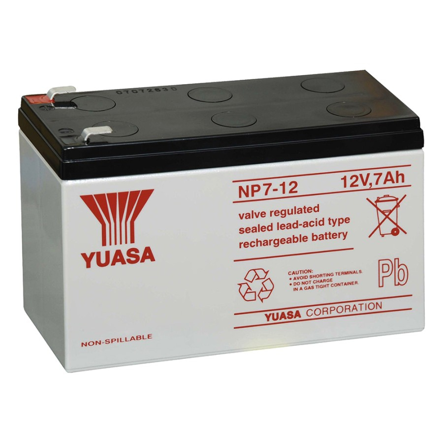 Jual Baterai Aki Kering UPS YUASA NP7-12 12v 7ah | Shopee Indonesia