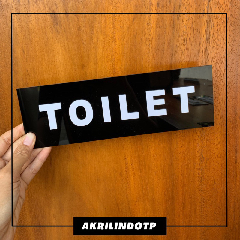 Jual Tulisan Toilet Papan Petunjuk Sign Acrylic | Shopee Indonesia