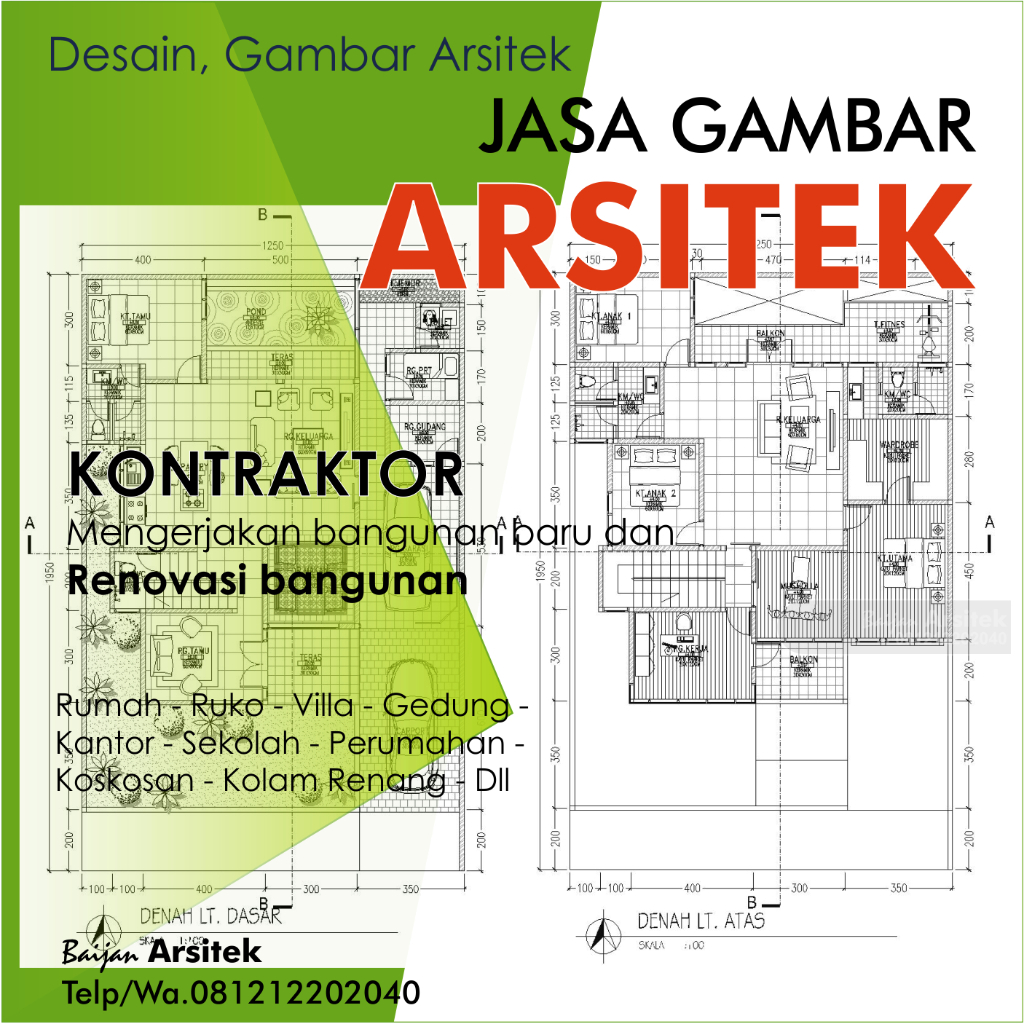 Jual Jasa Gambar Arsitek Lengkap Jasa Arsitek Desain Rumah Gambar