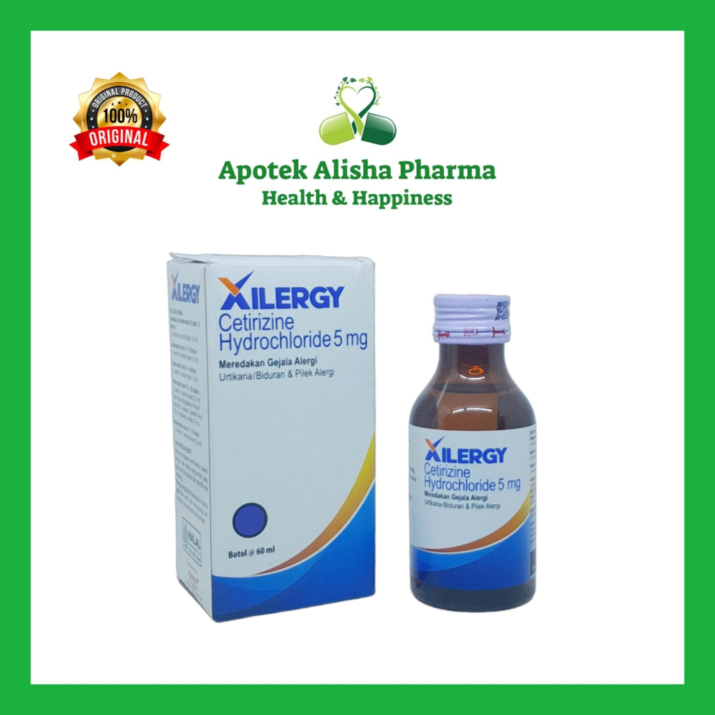 Jual Xilergy Sirup 60ml - Xilergi Cetirize Syrup Obat Gatal Alergi ...