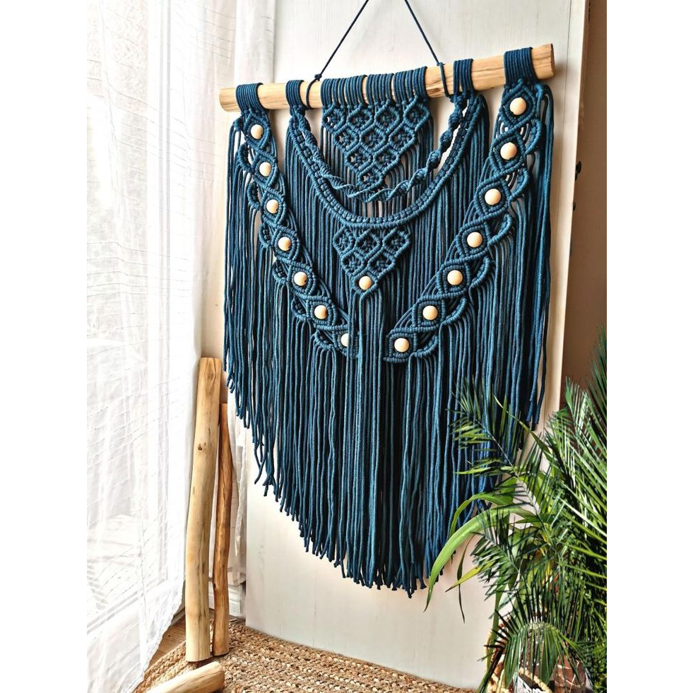 Jual macrame rumbai macrame wall hanging hiasan dinding dekorasi ...