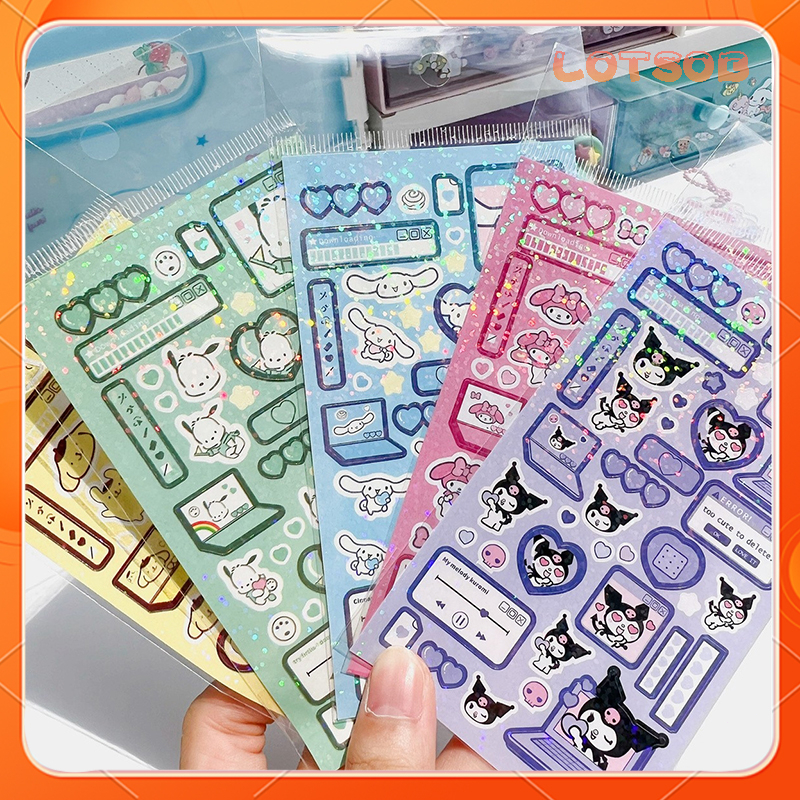Jual COD Sticker MOMO Motif Kartun hellokitty Kuromi melody/Sticker ...