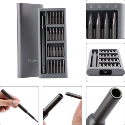 Jual Obeng Set Magnetic Reparasi Handphone Laptop Aluminium 24 in 1 Screwdriver Kit Hardware ...