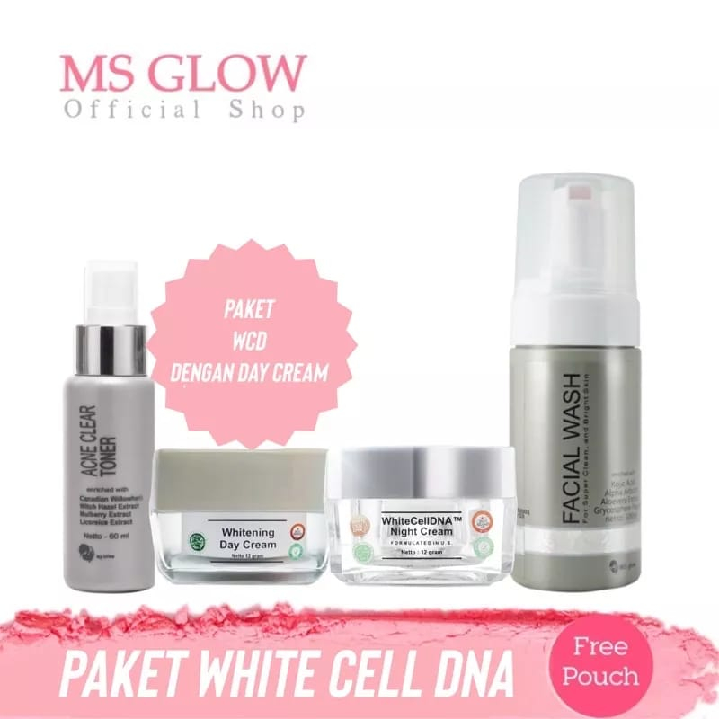 Jual MS GLOW PAKET WHITE CELL DNA SERIES (ISI 5 + DTE SALMON DNA) 100% ...