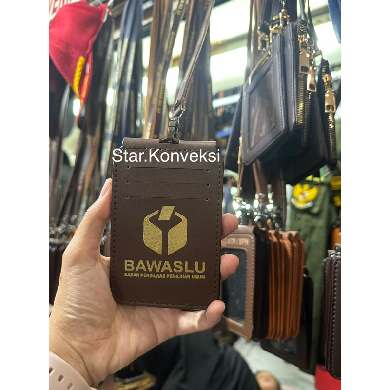 Jual ID Card Holder Tali ID Card Nametag Bawaslu Pemilu KPU Pemilihan ...