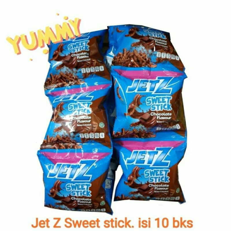 Jual jet z sweet stick chocolate | renceng isi 10 bks | jetz chiki ...