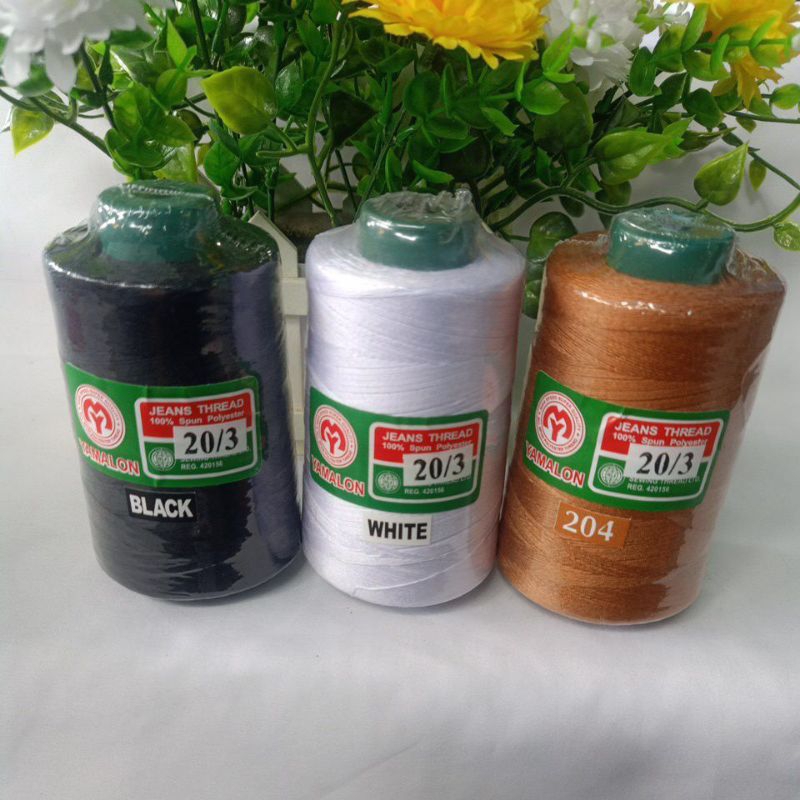 Jual Benang jahit JEANS BESAR YAMALON 20/3 dan 20/2 ( PER BIJI ...