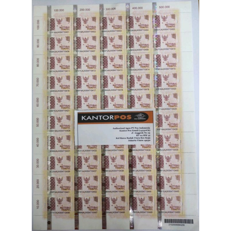Jual meterai atau materai RP 10000 (50 pcs) | Shopee Indonesia Jual meterai atau materai RP 10000 (50 pcs) | Shopee Indonesia
