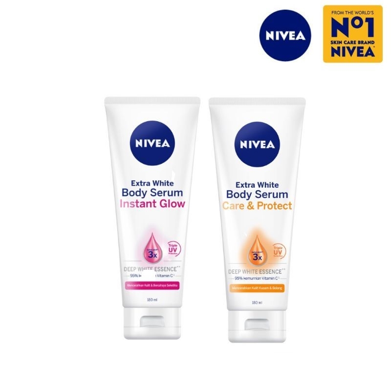 Jual Nivea Body Serum Extra White Careandprotect Instant Glow 180ml