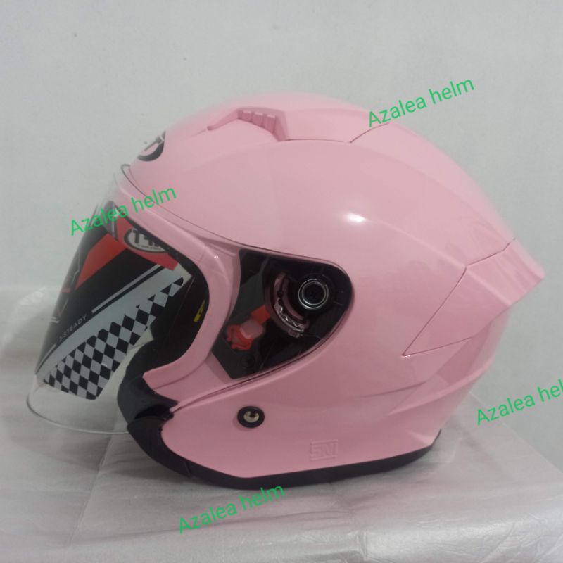 Jual HELM GIFT SARGON SOLID LIGHT PINK | Shopee Indonesia