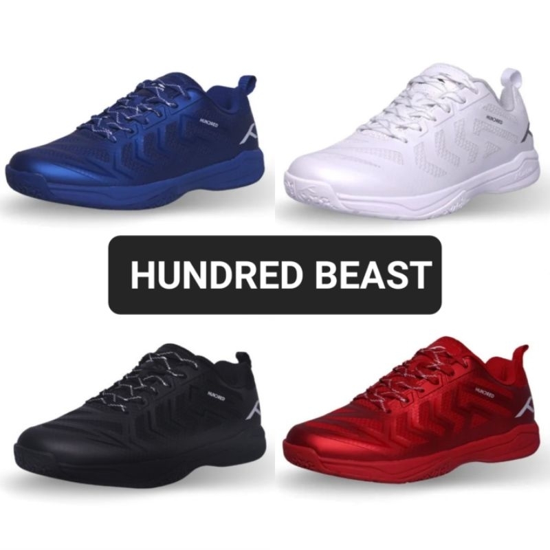 Jual Sepatu Badminton HUNDRED BEAST Hndrd Hdrd 100% Original | Shopee ...