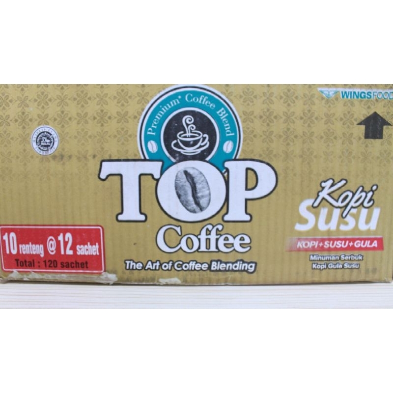 Jual Top Coffee 3 in 1 @31gr 1 dus isi 120 pcs | Shopee Indonesia