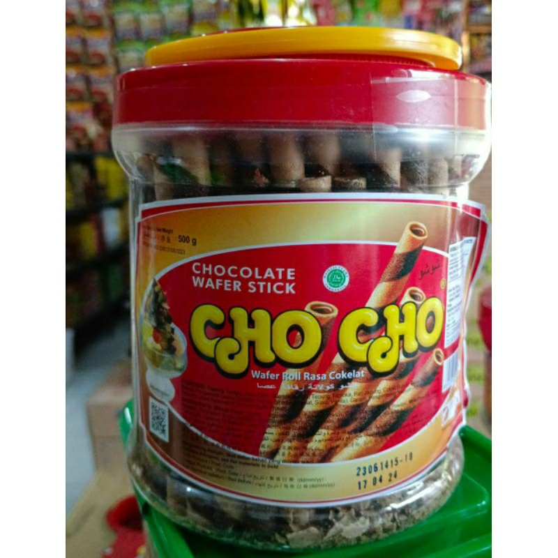 Jual Cho Cho wafer stick coklat jumbo astor dolpin kue kaleng lebaran ...