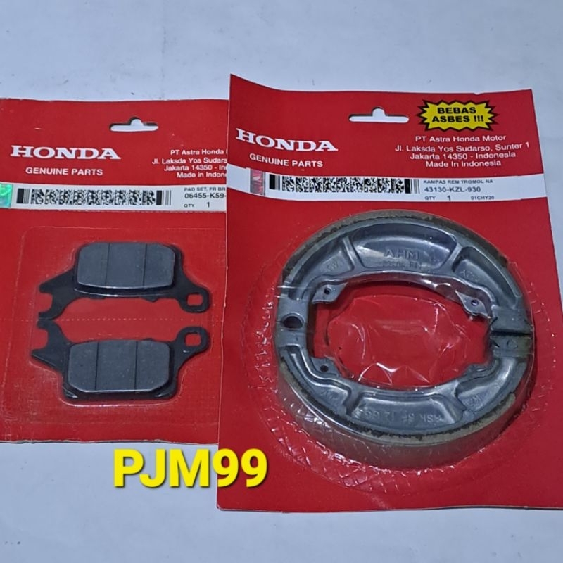 Jual PAKET KAMPAS REM DEPAN BELAKANG VARIO 160 CBS / VARIO 150 LED ...